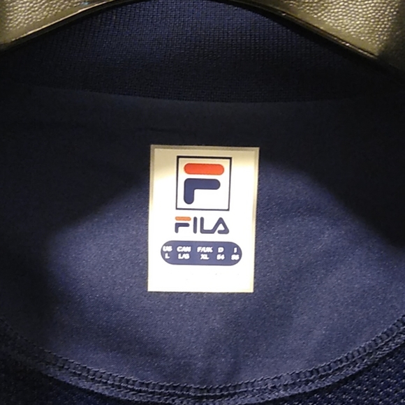 Fila | Jackets & Coats | Fila Mens Legend Tennis Jacket Navy And Placid ...